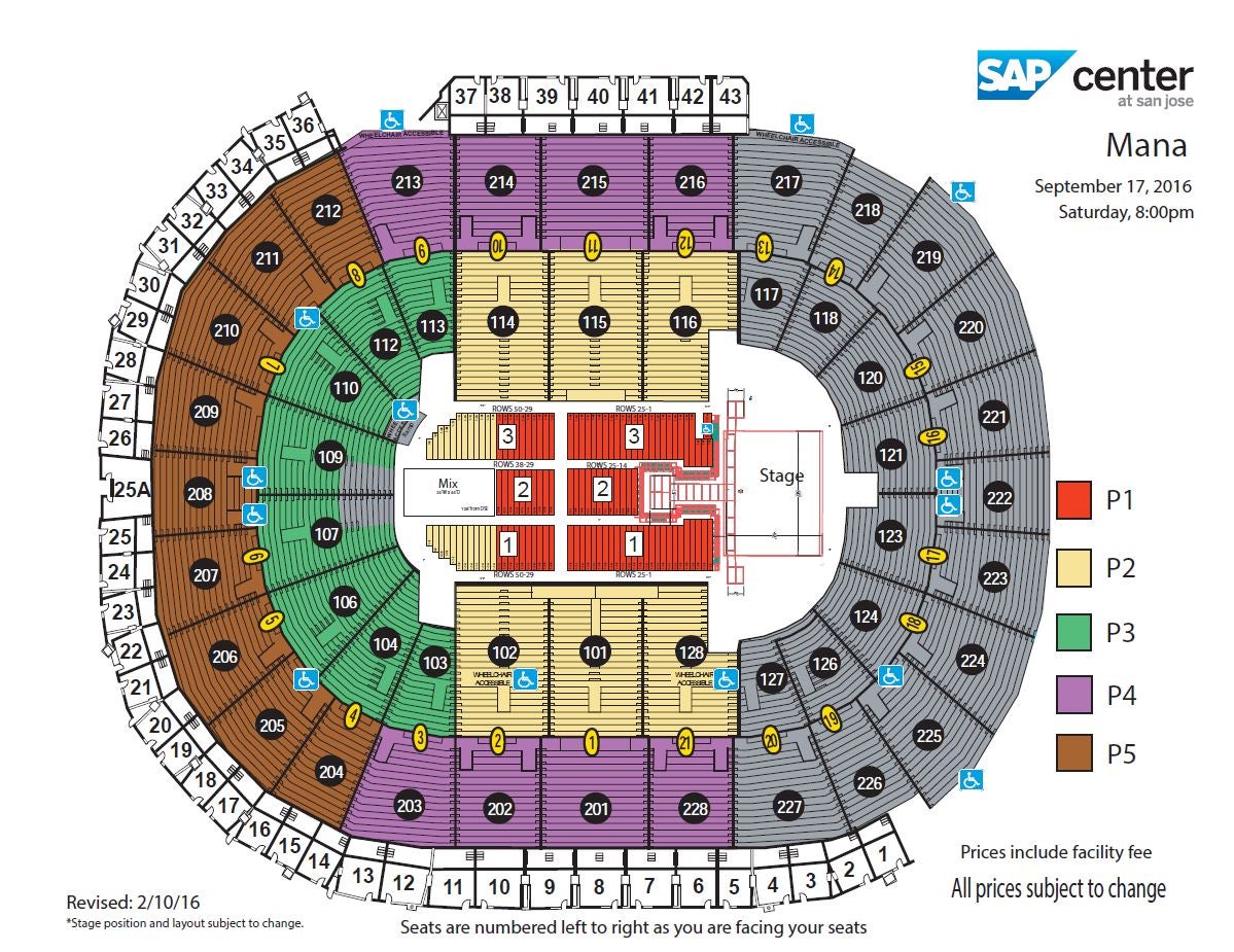 MANÁ: Latin Power TOUR 2016 | SAP Center